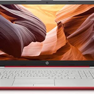 HP 2023 15'' HD IPS Laptop, Windows 11, Intel Pentium 4-Core Processor Up to 2.70GHz, 8GB RAM, 128GB SSD, HDMI, Super-Fast 6th Gen WiFi, Dale Red (Renewed)