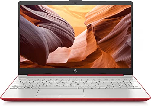 HP 2023 15'' HD IPS Laptop, Windows 11, Intel Pentium 4-Core Processor Up to 2.70GHz, 8GB RAM, 128GB SSD, HDMI, Super-Fast 6th Gen WiFi, Dale Red (Renewed)