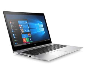 hp 15.6″ elitebook 850 g5 notebook, intel core i5-8350u, 8gb ram, 256gb ssd, fingerprint, windows 10 pro, silver (renewed)