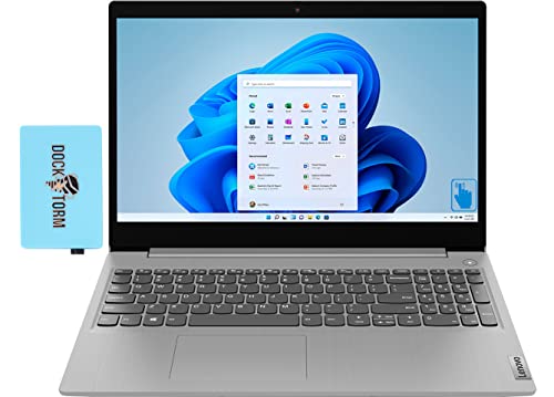 Lenovo IdeaPad 3 15.6" 60Hz HD IPS Touchscreen Home & Business Laptop (Intel i3-1115G4 2-Core, 12GB RAM, 256GB PCIe SSD, Intel UHD, WiFi 6, Bluetooth 5.2, HD Webcam, USB 3.1, Win 11 Pro) with Hub