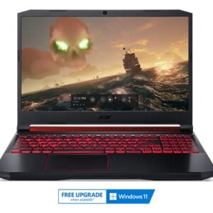 Acer Nitro 5 Gaming Laptop, 9th Gen Intel Core i5-9300H, NVIDIA GeForce GTX 1650, 15.6" Full HD IPS Display, 8GB DDR4, 256GB NVMe SSD, Wi-Fi 6, Backlit Keyboard, Alexa Built-in, AN515-54-5812