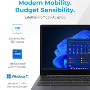 DYNABOOK Satellite Pro C50-J15250 Laptop, 11th Gen Intel Core i7-1165G7, Windows 11 Pro, 16 GB RAM, 512 GB SSD, 15.6" FHD Display, Intel UHD Graphics, Thin & Light, Full-Size Keyboard (PYS43U-00F00)