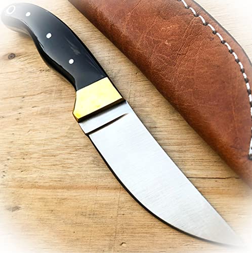 New 7.5" Hunting Tactical Skinner Survival Skinning Fixed Blade Knife Full Tang HORN Camping Outdoor Pro Tactical Elite Knife BLDA-0331