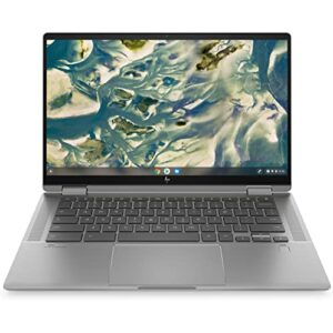 hp chromebook x360 14c-cc0013dx 14″ full hd (1920 x 1080) ips touchscreen, intel core i3-1115g4, intel uhd graphics, 8 gb ddr4 ram, 128 gb ssd storage, wifi and bt, chrome os, mineral silver (renewed)