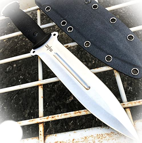 New S-TEC 12" Tactical Full Tang Combat Military Fixed Blade Hunting Knife w/ Sheath Camping Outdoor Pro Tactical Elite Knife BLDA-1046