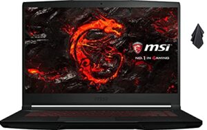 newest msi gf63 premium gaming laptop, 15.6″ fhd thin-bezel display,10th gen intel quad-core i5-10300h, 16gb ram, 1tb ssd, geforce gtx 1650 4gb, backlit keyboard, windows 10