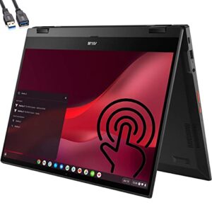 asus cloud gaming chromebook vibe cx55 flip 15.6″ touchscreen 144hz fhd 2-in-1 laptop, intel quad-core i5-1135g7 (beat i7-1065g7), 8gb lpddr4x ram, 256gb pcie ssd, wifi 6, bluetooth 5, grey, chrome os