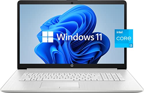 2022 HP Pavilion 17 Laptop, 17.3" HD+ Anti-Glare Display, 11th Gen Intel Core i3-1115G4, Wireless-AC, Webcam, Long Battery Life, Windows 11, Silver (Latest Model) (16GB RAM | 256GB PCIe SSD) (Renewed)