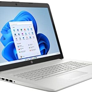 2022 HP Pavilion 17 Laptop, 17.3" HD+ Anti-Glare Display, 11th Gen Intel Core i3-1115G4, Wireless-AC, Webcam, Long Battery Life, Windows 11, Silver (Latest Model) (16GB RAM | 256GB PCIe SSD) (Renewed)