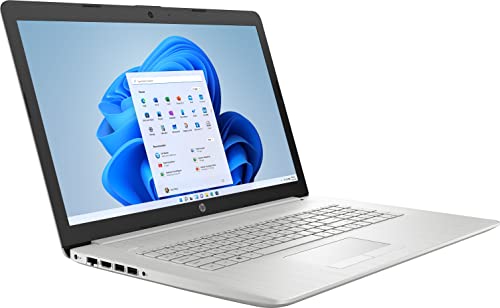 2022 HP Pavilion 17 Laptop, 17.3" HD+ Anti-Glare Display, 11th Gen Intel Core i3-1115G4, Wireless-AC, Webcam, Long Battery Life, Windows 11, Silver (Latest Model) (16GB RAM | 256GB PCIe SSD) (Renewed)