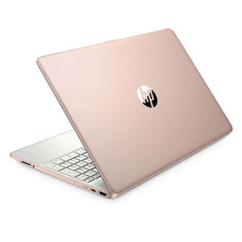 2022 HP 15 Business Laptop, 15.6 Full HD 1080P Display, AMD Ryzen 5 5500U HexaCore Processor (Beats Intel i5 1137G7), 8GB DDR4, 256GB SSD, Webcam, USB C, Windows 11, Rose Gold, YSC Accessory