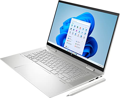 HP Newest Envy x360-15.6" FHD IPS Touchscreen Laptop 11th Gen (Intel i7-1195G7 4-Core, 16GB RAM, 512GB PCIe SSD, Intel Iris Xe (1920x1080), Active Pen, Fingerprint, WiFi 6, BT 5.2, Win11P) w/ Hub