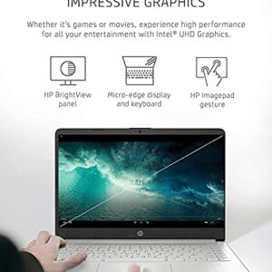 Newest HP 14" HD Touch-Screen Laptop, 11th Gen Intel Core i3-1115G4 3.0H (Beats i5-1035G1), 8GB RAM, 256GB SSD, WiFi 5, Webcam, Windows 10, EROSEFLAMINGO Accessories