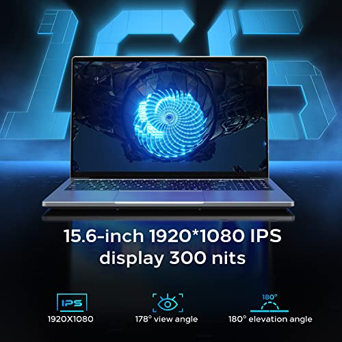 OTVOC Laptop 15.6 inch Windows 11, VocBook 15, Intel Celeron N5100, 16GB RAM, 512GB PCIE NvMe SSD , 4TB Expansion, 15.6" FHD IPS, 2.0MP, 2.4G+5G WiFi, Bluetooth 5.0, Type-C, HDMI, RJ45, HDD, Silver