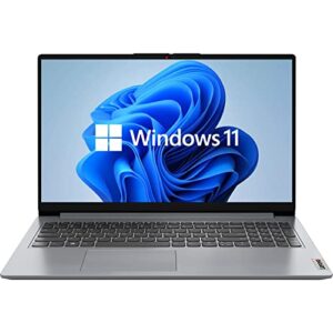 lenovo 15.6″ ideapad 1 laptop, amd dual-core processor, 15.6″ hd anti-glare display, wi-fi 6 and bluetooth 5.0, hdmi, windows 11 home in s mode(12gb ram | 256gb ssd)