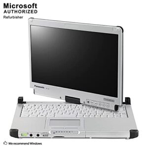 Panasonic Toughbook CF-C2 12.5 Inch Laptop , Intel Core i5 4300U up to 2.9GHz, 8G DDR3L, 512G SSD, WiFi, USB 3.0, VGA, HDMI, Windows 10 64 Bit-Multi-Language, English/Spanish/French(CI5) (Renewed)