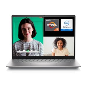 dell inspiron 14 inch 5425 small thin lightweight laptop – 16:10 fhd+ 1920 x 1200p, amd ryzen 5 5625u, 8gb memory, 512gb ssd, amd radeon graphics, mediatek wi-fi 6, windows 11 – platinum silver