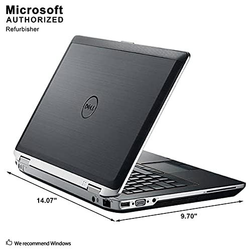 Dell Latitude E6420 14" HD Anti-glare LED Backlit Business Laptop Computer, Intel Dual Core i7-2620M up to 3.4GHz, 8GB DDR3, 128GB SSD, DVD, HDMI, Windows 10 Pro (Renewed)