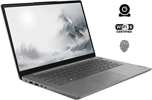 Lenovo IdeaPad 3 14" FHD Screen, Intel Core i7-1165G7 Processor, 12GB DDR4 RAM, 512GB PCIe SSD, Webcam, Fingerprint Reader, HDMI, SD Card Reader, Wi-Fi 6, Windows 11 Home, Grey