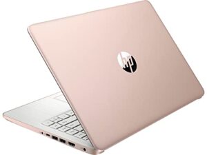 hp 2022 stream 14″ hd laptop, intel celeron n4120 processor, 4gb ram, 64gb emmc storage, hd webcam, hdmi, wi-fi, bluetooth, rose gold, office 365 1-year, windows 11 s, 32gb snowbell usb card