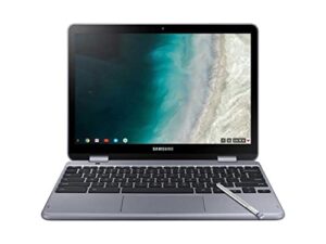 samsung – plus 2-in-1 12.2″ touch-screen chromebook – intel celeron – 4gb memory – 32gb emmc flash memory – stealth silver