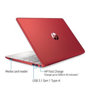 2021 HP Pavilion 15.6" HD Laptop Computer, Intel Dual-core Pentium Processor, 16GB RAM, 512GB SSD, HD Webcam, Intel UHD Graphics 605, Bluetooth, USB-C, Windows 10 S, Red, 32GB SnowBell USB Card