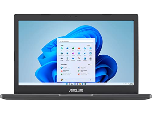 ASUS 2022 11.6" HD Laptop, Intel Celeron N4020 Processor, 4GB RAM, 64GB eMMC Flash Memory, Intel HD Graphics, HD Webcam, Star Black, Windows 11 S, 32GB SnowBell USB Card