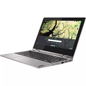 Lenovo Chromebook C340 2-in-1 Convertible Laptop in Silver Intel Processor up to 3.6Ghz 4GB DDR4 32GB eMMC 11.6in IPS Touchscreen BT Webcam (Renewed)