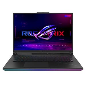 asus rog strix scar 18 (2023) gaming laptop, 18” nebula display 16:10 qhd 240hz/3ms, geforce rtx 4090, intel core i9-13980hx, 32gb ddr5, 2tb pcie ssd, wi-fi 6e, windows 11 pro, g834jy-xs97