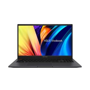 asus vivobook s 15 slim laptop, 15.6 inch fhd display, amd ryzen 5 5600h cpu, amd radeon graphics, 8gb ram, 512gb ssd, windows 11 home, fingerprint reader, indie black, s3502qa-ds51