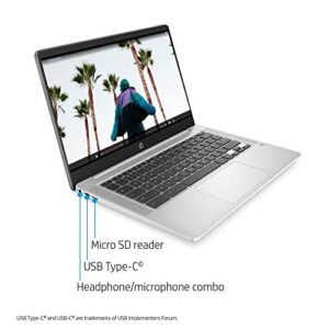 HP 2020 Flagship 14 Chromebook Laptop Computer 14-inch HD SVA Anti-Glare Display Intel Celeron N5000 Processor 4GB DDR4 64GB eMMC WiFi Webcam Chrome OS (Renewed)