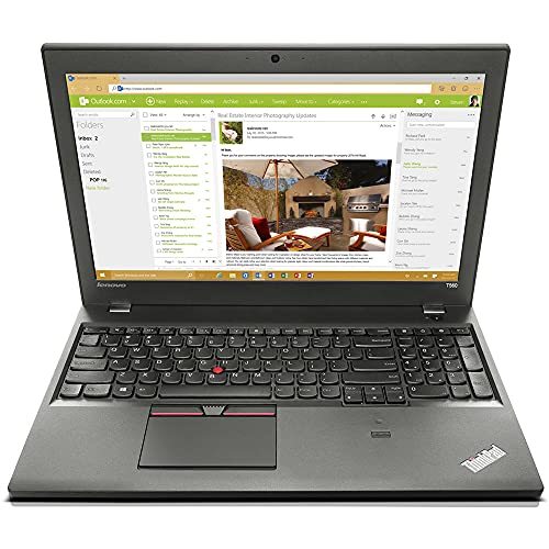 Lenovo ThinkPad T560 Intel Core i5-6300U X2 2.4GHz 8GB 500GB 15.6 inches, Black (Renewed)