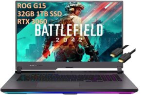 asus rog strix g15 g513rm 15.6″ fhd 300hz (ddr5 32gb ram, 1tb pcie ssd, amd 8-core ryzen 7 6800h (beat i7-11800h), rtx 3060) ips gaming laptop, rgb backlit, type-c, wi-fi 6e, ist hdmi, win 11 home