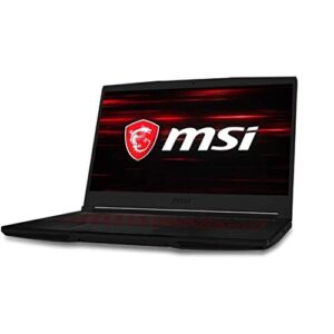 msi computer gf63, nvidia geforce gtx 1650 graphics, 15.6″ 8gb 256gb intel core i5-10300h x4 2.5ghz win10, black