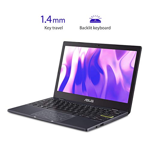 ASUS 2022 Newest Vivobook Go Laptop, 11.6 Inch HD Ultra-Thin Display, Intel Dual core, 4GB RAM, 64GB eMMC, Wi-Fi, Bluetooth, Windows 11 Home in S Mode, Bundle with JAWFOAL