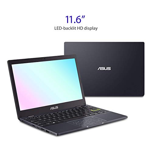 ASUS 2022 Newest Vivobook Go Laptop, 11.6 Inch HD Ultra-Thin Display, Intel Dual core, 4GB RAM, 64GB eMMC, Wi-Fi, Bluetooth, Windows 11 Home in S Mode, Bundle with JAWFOAL