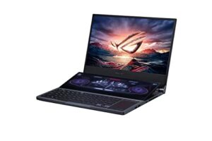 asus rog zephyrus duo gaming laptop 15.6 uhd 4k gsync + secondary display core i9-10980hk, nvidia geforce rtx 2080 super, 32gb ddr4, 2tb raid 0 win 10 pro gx550lxs-xs99 (renewed)