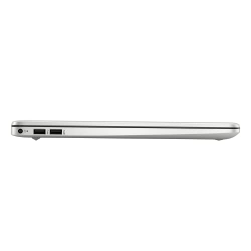 HP 15 Notebook, 15.6" HD Screen, Intel Core i3-1115G4, 12GB DDR4 RAM, 256GB PCIe SSD, Webcam, HDMI, SD Card Reader, Wi-Fi, Windows 11 Home, Natural Silver