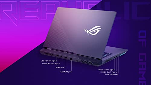 ASUS 2023 New ROG Strix Flagship G15 Gaming Laptop: 15.6" FHD 144Hz IPS Display, AMD Gaming 8-Core Ryzen 7-4800HX, 64GB DDR5, 4TB SSD, 6GB GeForce RTX 3060, WiFi-6, Backlit-KYB, USB-C, Win11H, T.F