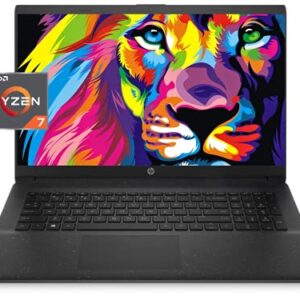 2022 HP Newest 17 Laptop Notebook, 17.3" Full HD Anti-Glare Display, AMD Ryzen 7 5700U Processor, 16GB RAM, 512GB PCIe SSD, Webcam, Wi-Fi 6, Bluetooth, HDMI, Windows 11 Home, Black