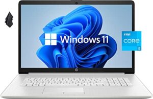 hp 2022 pavilion 17 laptop, 17.3″ hd+ anti-glare display, 11th gen intel core i3-1115g4, 16gb ram, 256 gb pcie ssd, wireless-ac, webcam, long battery life, windows 11, silver (latest model)