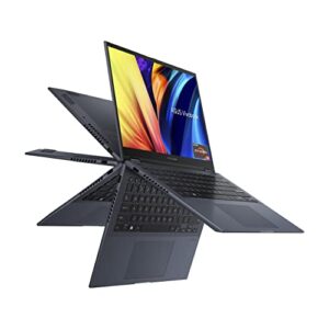 asus vivobook s 14 flip 14” wuxga 16:10 touch, amd ryzen 5 5600h cpu, 8gb ram, 512gb ssd, numberpad, fingerprint, windows 11 home, quiet blue, tn3402qa-as54t