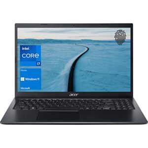 acer aspire 5 notebook laptop, 15.6 inch fhd display, intel core i7-1165g7, 20gb ram, 1tb pcie ssd, webcam, backlit keyboard, fingerprint reader, hdmi, wi-fi 6, windows 11 home, black