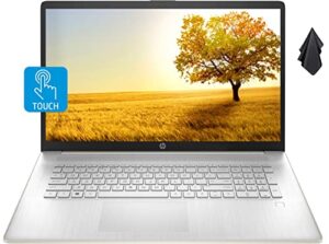 2021 newest hp pavilion 17 laptop, 17.3″ hd+ touchscreen screen, amd ryzen 3 5300u(beats i7-8265u), 16 gb ram, 512gb pcie nvme ssd, long battery life, webcam, mics, wifi, windows 10 home, gold