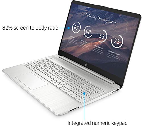 HP 15.6" HD Touchscreen Business &Home Laptop, AMD Ryzen 3 3250U, 8GB DDR4, 256GB NVMe SSD, HDMI Bluetooth WiFi Webcam, Long Battery Life, Natural Silver, Windows 11 Home, Goldoxis Card