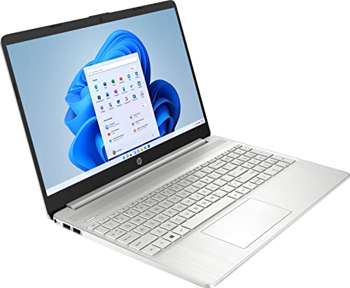 HP 15.6" HD Touchscreen Business &Home Laptop, AMD Ryzen 3 3250U, 8GB DDR4, 256GB NVMe SSD, HDMI Bluetooth WiFi Webcam, Long Battery Life, Natural Silver, Windows 11 Home, Goldoxis Card