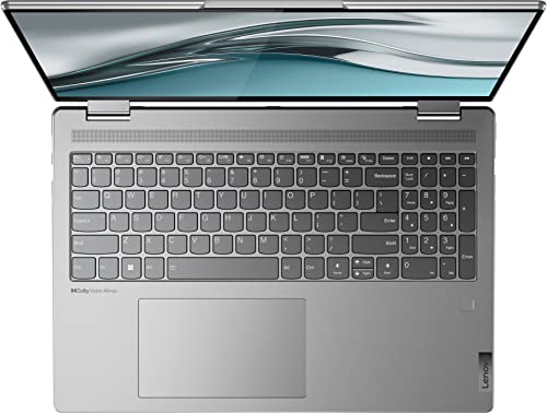 Lenovo Yoga 7i 16 2-in-1 Laptop 16" 2.5K IPS Touchscreen (400 nits, 100% sRGB, Low Blue Light) 12th Gen Intel 12-Core i7-1260P 16GB RAM 1TB SSD Backlit Fingerprint Thunderbolt HDMI Win11 Grey + Pen