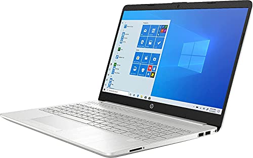 HP 15 Laptop, 11th Generation Intel Core i3-1115G4, Intel UHD Graphics,8 GB RAM, 256 GB SSD, 15.6-inch Full HD Display, Windows 10 Home, 802.11ac, Bluetooth, HDMI, Silver W/ Silmarils Accessories