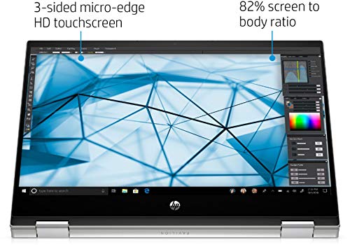 HP 2020 Newest Pavilion X360 2-in-1 Convertible 14" HD Touch-Screen Laptop, 10th Gen Intel Core i3-1005G1, 8GB Ram, 128GB Ssd, Wifi, Webcam, Win 10 S