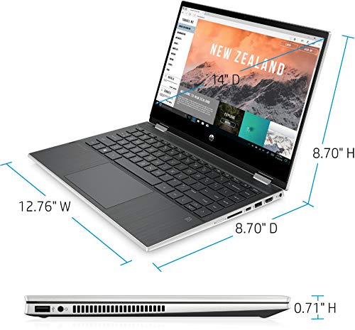 HP 2020 Newest Pavilion X360 2-in-1 Convertible 14" HD Touch-Screen Laptop, 10th Gen Intel Core i3-1005G1, 8GB Ram, 128GB Ssd, Wifi, Webcam, Win 10 S